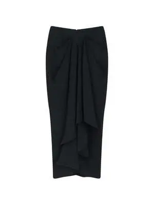 Givenchy Draped Pencil Skirt - Black