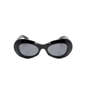 Gucci Acetate Oval Frame Sunglasses - Black
