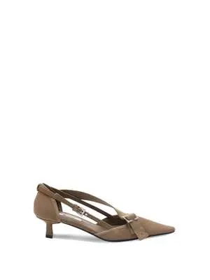 Prada Cotton Pumps With Buckled Straps - Multicolor