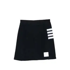 Thom Browne A-line Mini Skirt With Signature 4-bar Detail - Blue