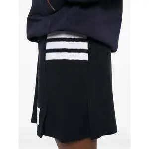 Thom Browne A-line Mini Skirt With Signature 4-bar Detail