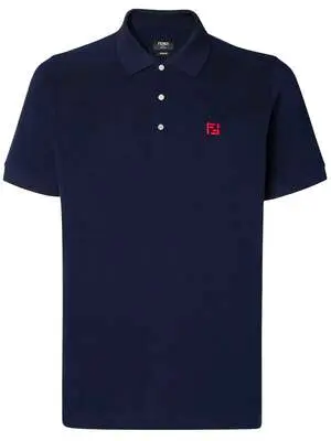 Fendi P Reg Ff Stitching Embr Piquet - Blue
