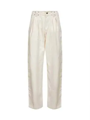 Isabel Marant Étoile Ecru Cotton Ireme Workwear Trousers - Multicolor