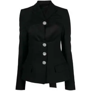 Attico Cut-out Detail Blazer - Black