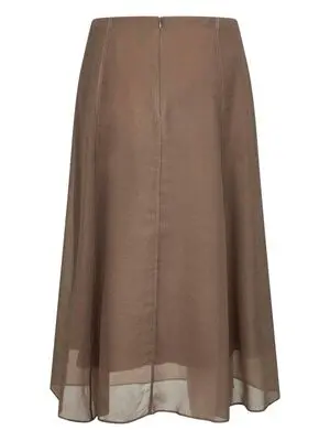 Brunello Cucinelli Contrast Stitching Skirts