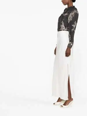 Brunello Cucinelli Silk Blend Long Skirt - Multicolor