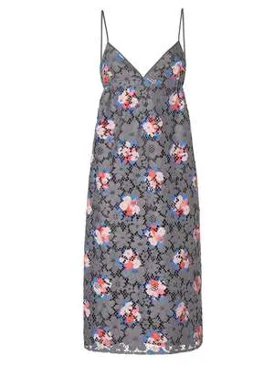 Fendi Printed Daisy Dress - Gray