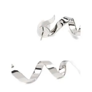 Dries Van Noten Tone Spiral Faux Pearl Earrings