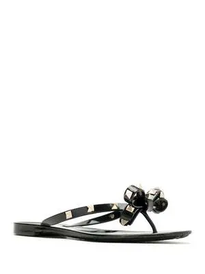 Valentino Garavani Rockstud Embellished Thong Sandals - Multicolor