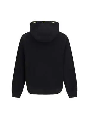 Fendi Cotton Hooded Sweatshirt With Embroidered Logo