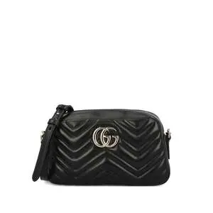 Gucci Chevron Nappa Leather Mini Bag - Black