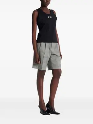Balmain Logo Cotton Tank Top - Multicolor