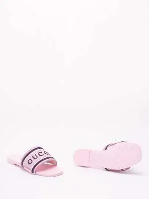 Gucci Slides With Logo Detail - Multicolor