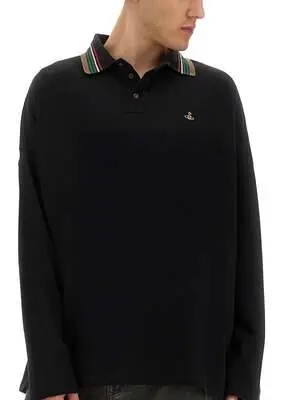 VIVIENNE WESTWOOD Long-sleeved Polo Shirt