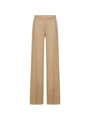 Max Mara Linen Wide Leg Trousers - Multicolor