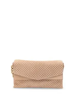 Gucci Gg Monogrammed Calf Leather Handbag