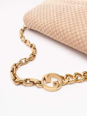 Gucci Gg Monogrammed Calf Leather Handbag