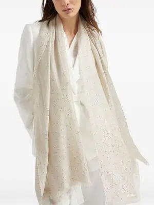 Brunello Cucinelli Cashmere And Silk Scarf - Multicolor