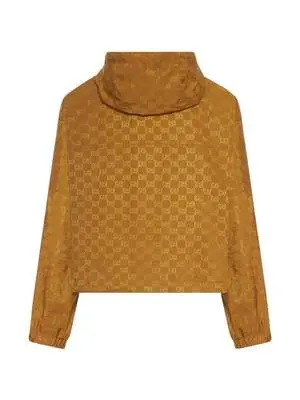 Gucci Gg All-over Print Hooded Bomber Jacket