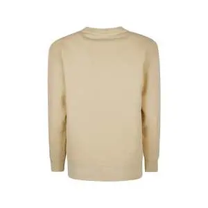 Valentino Garavani Beige Floral Pattern Crew Neck Sweatshirt