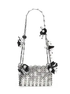 Rabanne Silver And White 1969 Nano Shoulder Bag - Multicolor
