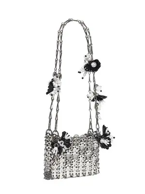 Rabanne Silver And White 1969 Nano Shoulder Bag - Multicolor