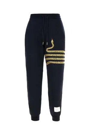 Thom Browne Embroidered Snake Sweatpants