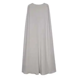 Valentino Garavani Grey Cape Design V-neck Dress