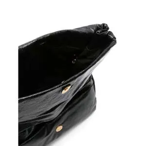 Balenciaga Leather Crinkled Shoulder Bag