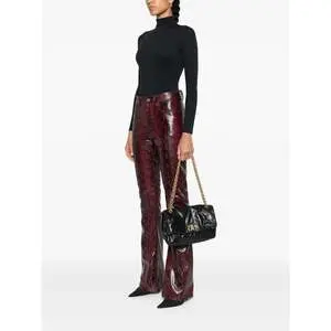 Balenciaga Leather Crinkled Shoulder Bag