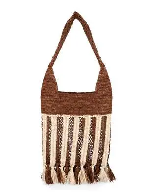 Isabel Marant Étoile Praia Small Raffia Bag - Brown