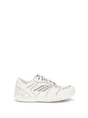 Balenciaga Hamptons Worn-out Sneakers - White
