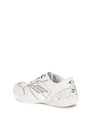 Balenciaga Hamptons Worn-out Sneakers - White