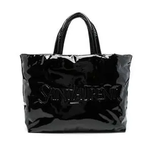 Saint Laurent High-shine Tote Bag - Black
