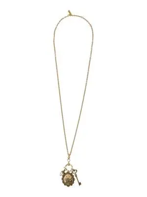Chloé Gold-colored Brass Chain Necklace With Pendant - Multicolor