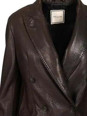 Tagliatore Double-breasted Lambskin Blazer