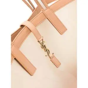 Saint Laurent Transparent Tote Bag - Cream