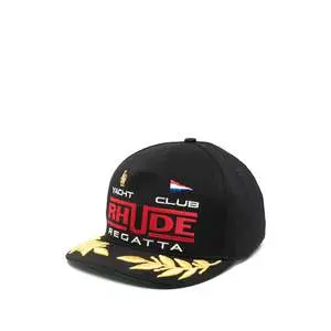 Rhude Baseball Cap With Embroidered Detailing - Black