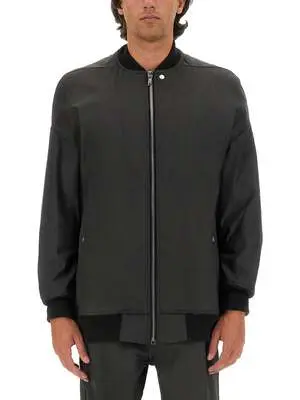Rick Owens Zip Up Bomber Jacket - Black