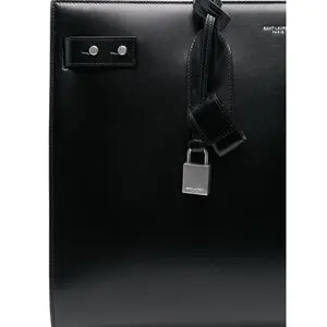 Saint Laurent Calf Leather Tote Bag