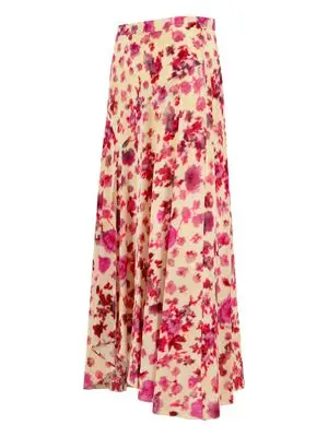 Isabel Marant Étoile Sakura Silk Long Skirt - Multicolor