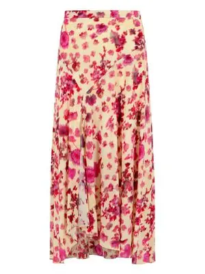 Isabel Marant Étoile Sakura Silk Long Skirt - Multicolor