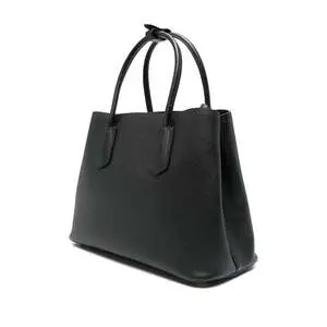 Prada Calf Leather Tote Bag - Black