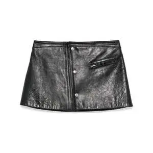 Prada A-line Skirt With Triangle Logo