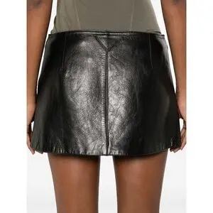 Prada A-line Skirt With Triangle Logo