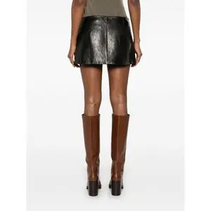 Prada A-line Skirt With Triangle Logo