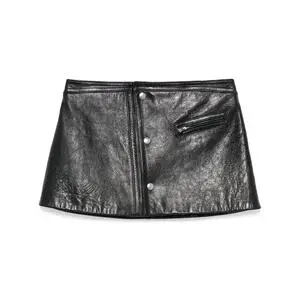 Prada A-line Skirt With Triangle Logo
