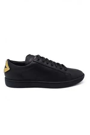 Saint Laurent Court Classic Sl/01 Sneakers With Snakeskin Detail