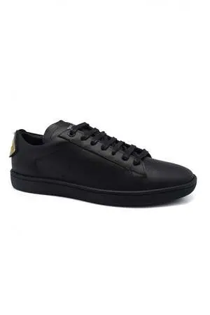 Saint Laurent Court Classic Sl/01 Sneakers With Snakeskin Detail