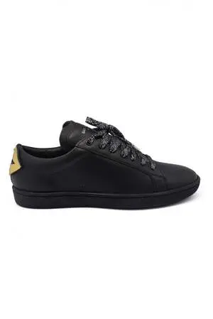 Saint Laurent Court Classic Sl/01 Sneakers With Snakeskin Detail